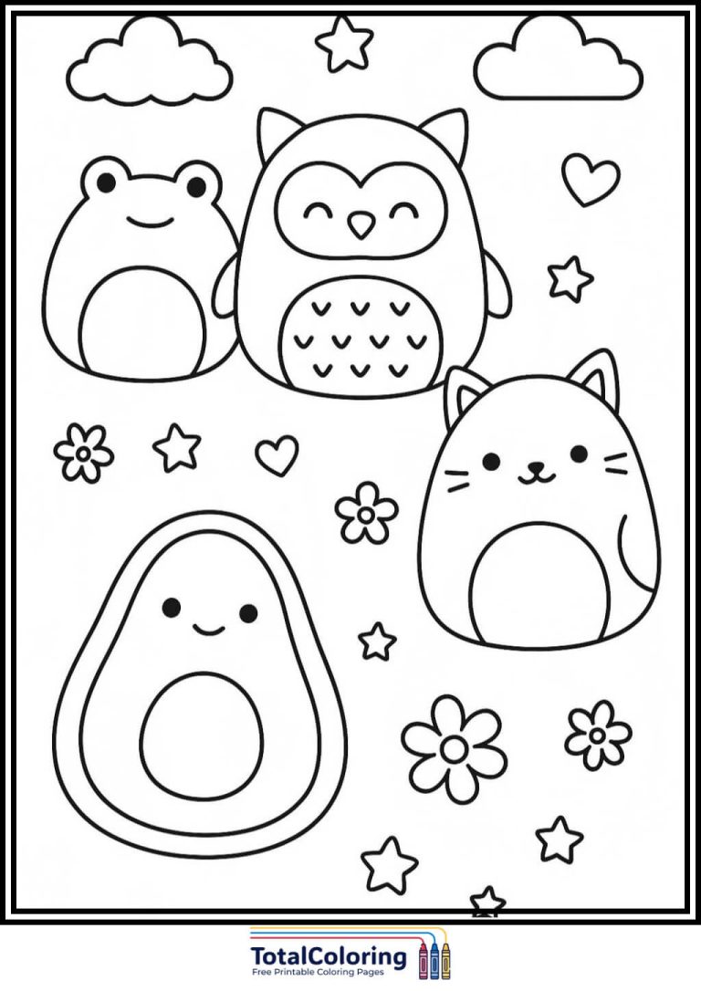 Squishmallows coloring pages (Free printable PDF) - TotalColoring.com