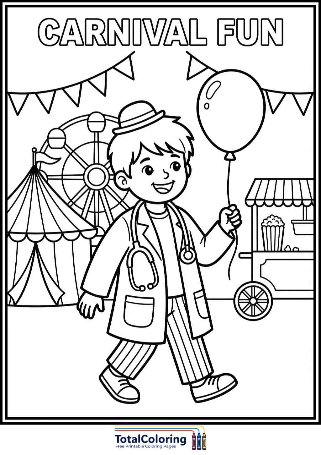 Carnival coloring pages. 20+ free printable PDF - TotalColoring.com