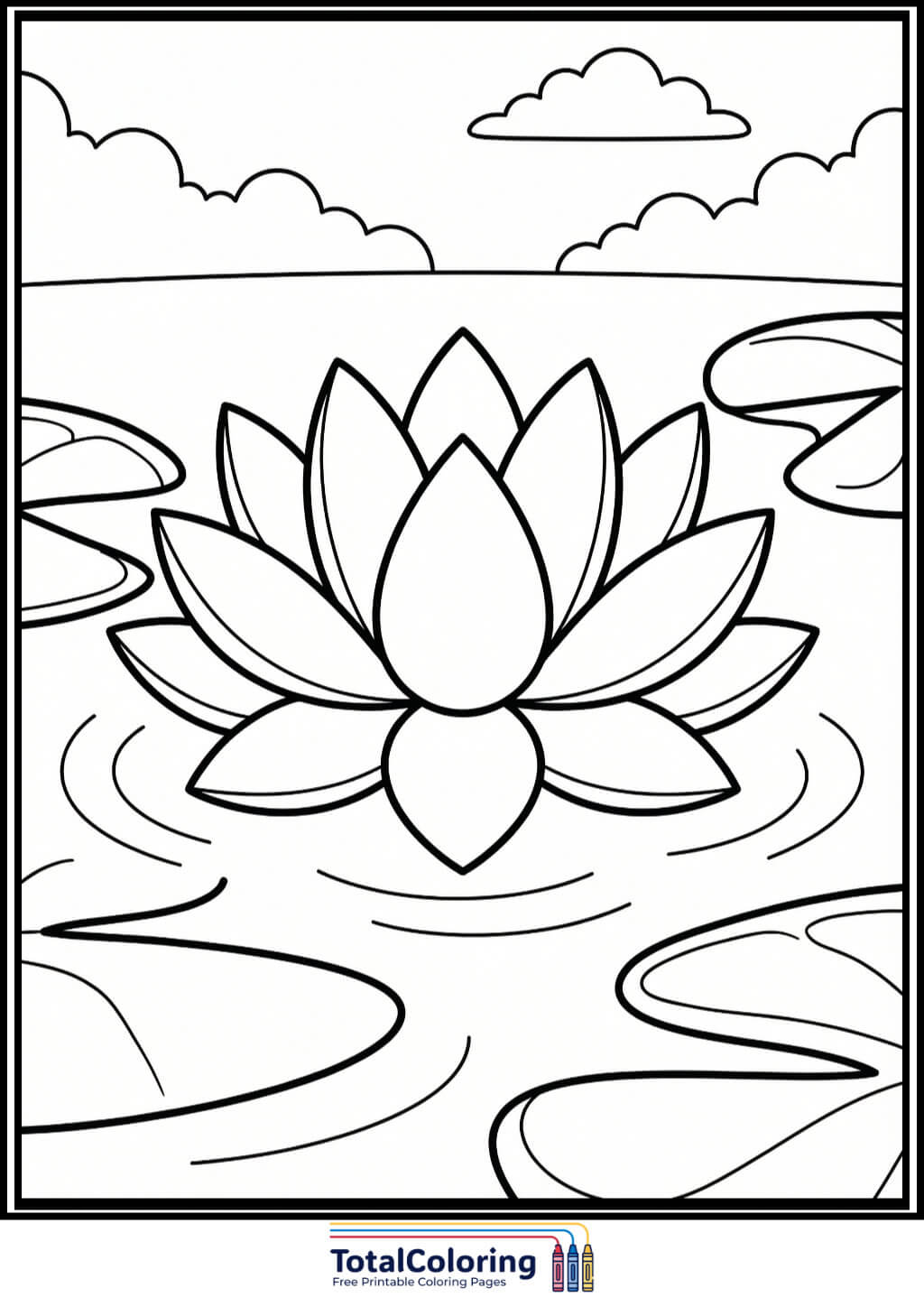 Lotus coloring pages (Free printable PDF) - TotalColoring.com