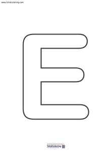 Free Printable Uppercase Letters Template - TotalColoring.com