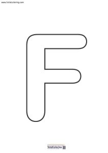 Free Printable Uppercase Letters Template - TotalColoring.com