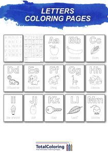 Alphabet Coloring Pages. Free printable letters - TotalColoring.com
