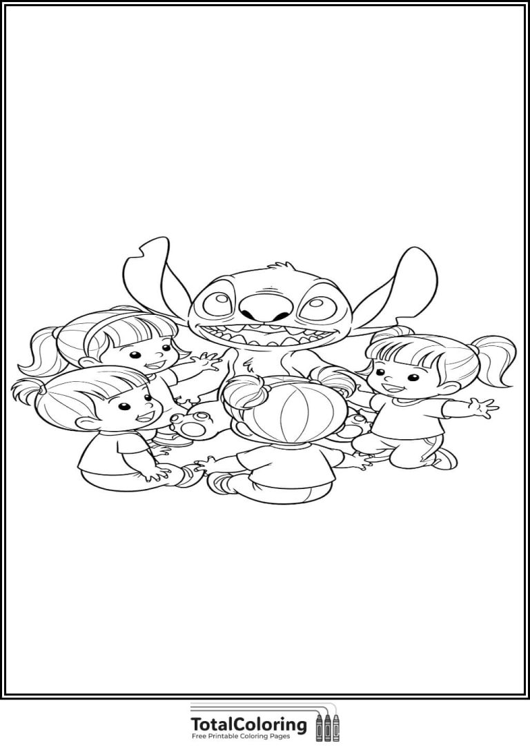 Stitch coloring pages. 16 free printable PDF - TotalColoring.com