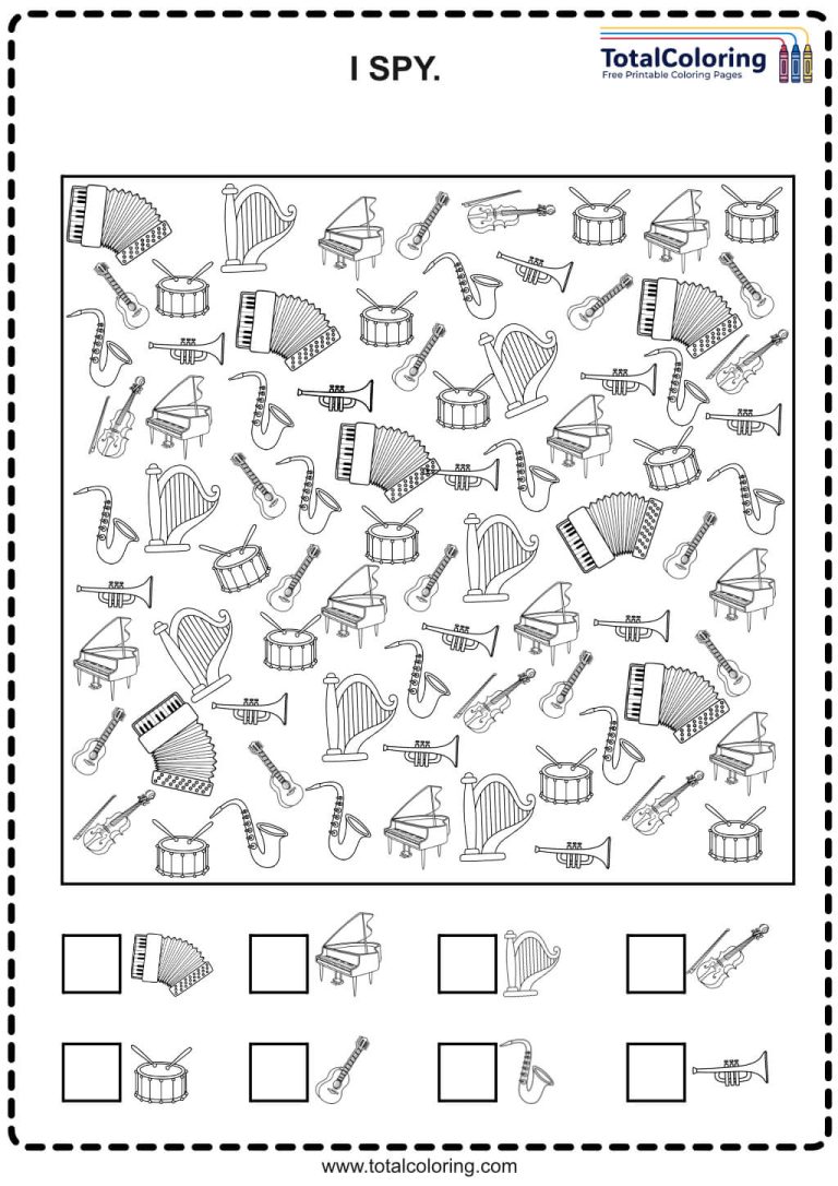 I Spy free printable - TotalColoring.com