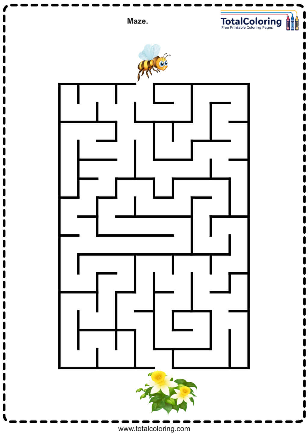 Free Printable Mazes (PDF) - TotalColoring.com