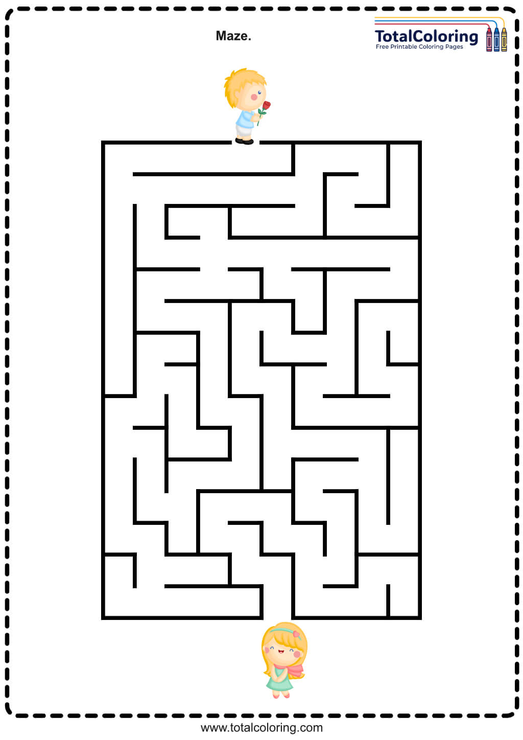 Free Printable Mazes (PDF) - TotalColoring.com