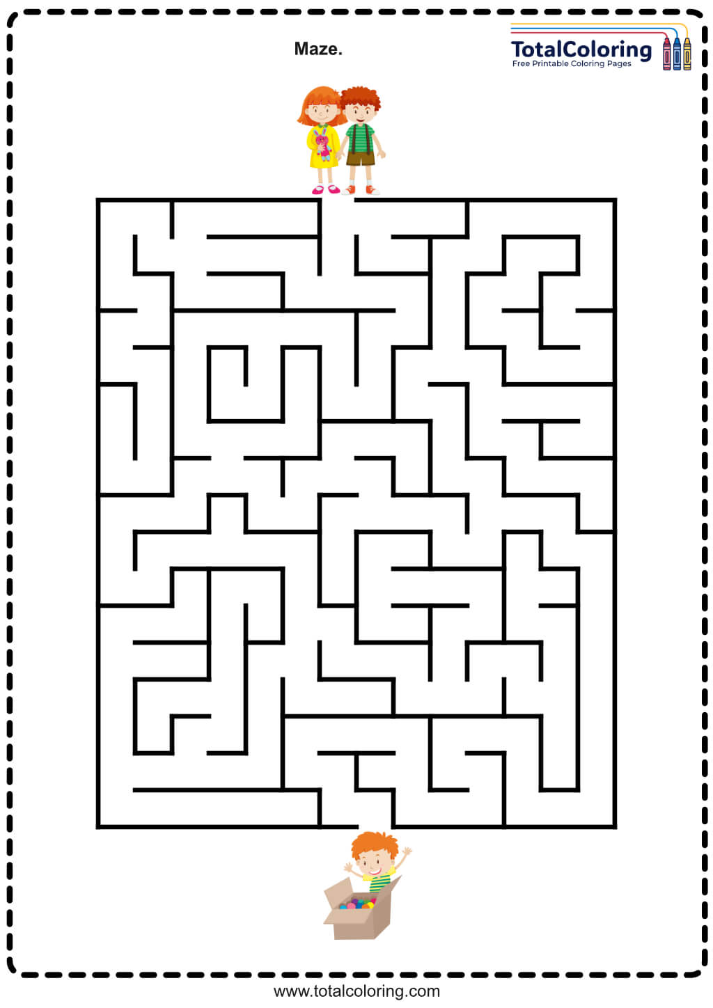 Free Printable Mazes (PDF) - TotalColoring.com
