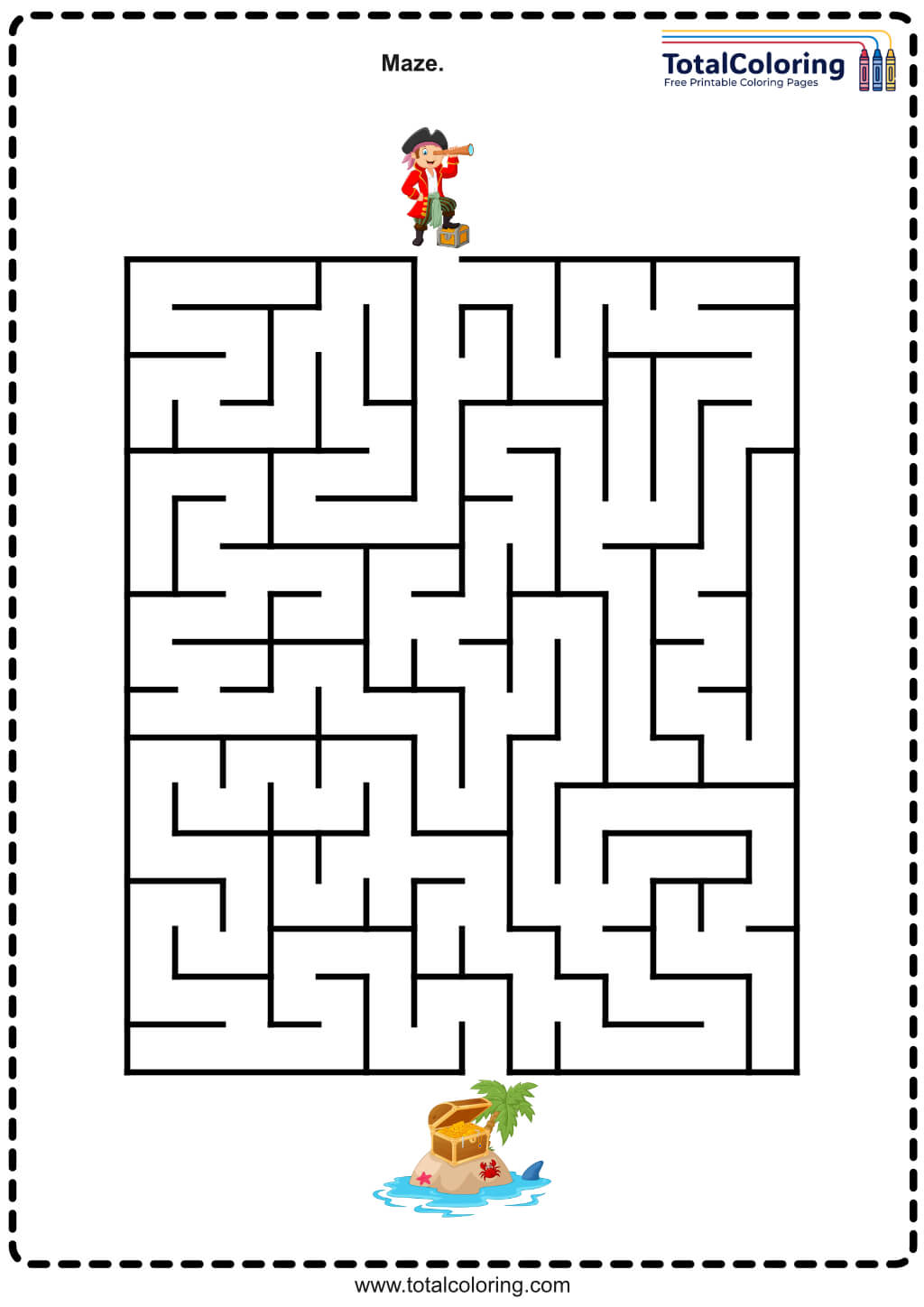 Free Printable Mazes (PDF) - TotalColoring.com