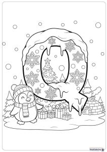 Alphabet winter coloring pages - TotalColoring.com