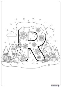 Alphabet winter coloring pages - TotalColoring.com