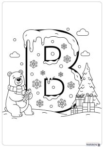 Alphabet winter coloring pages - TotalColoring.com