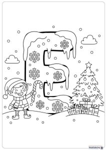 Alphabet winter coloring pages - TotalColoring.com