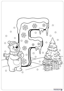 Alphabet winter coloring pages - TotalColoring.com