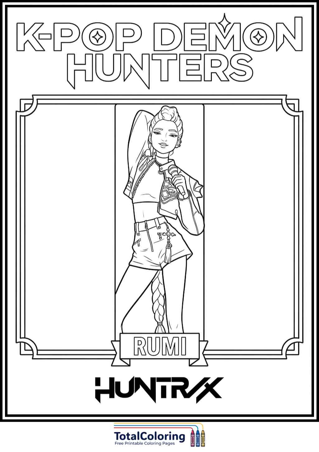 Kpop Demon Hunters coloring pages - TotalColoring.com