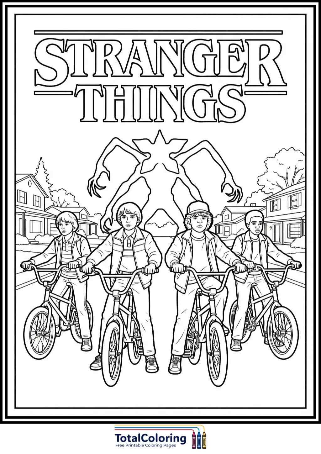 Stranger Things coloring pages. 10+ printables PDF - TotalColoring.com