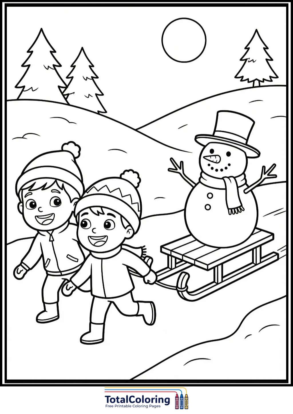 Winter coloring pages (32 printable PDFs) - TotalColoring.com