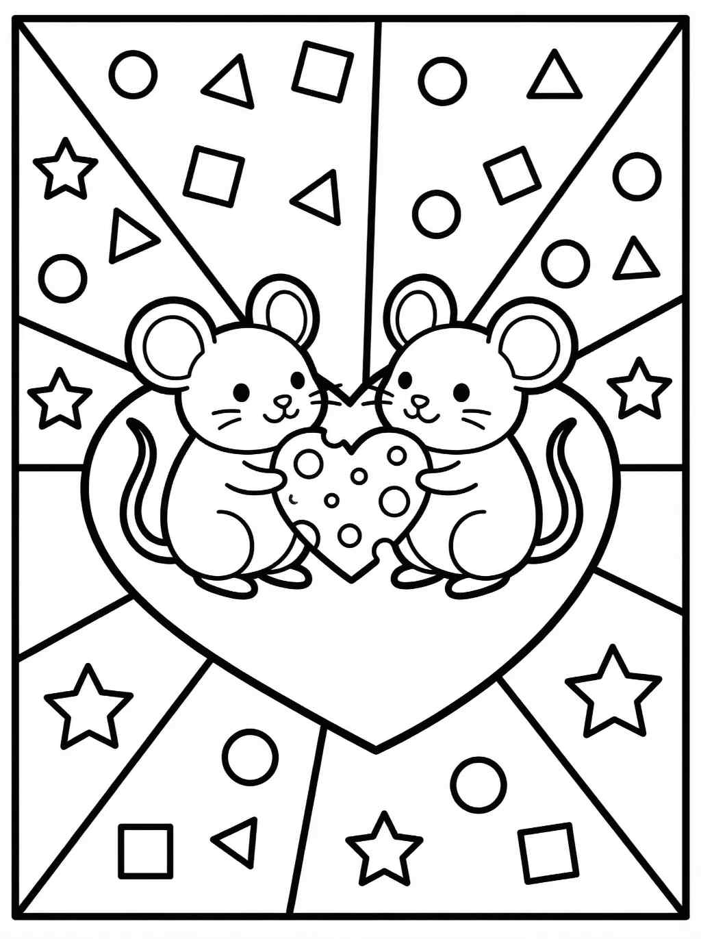 Free printable Valentines Day pop art coloring pages - TotalColoring.com