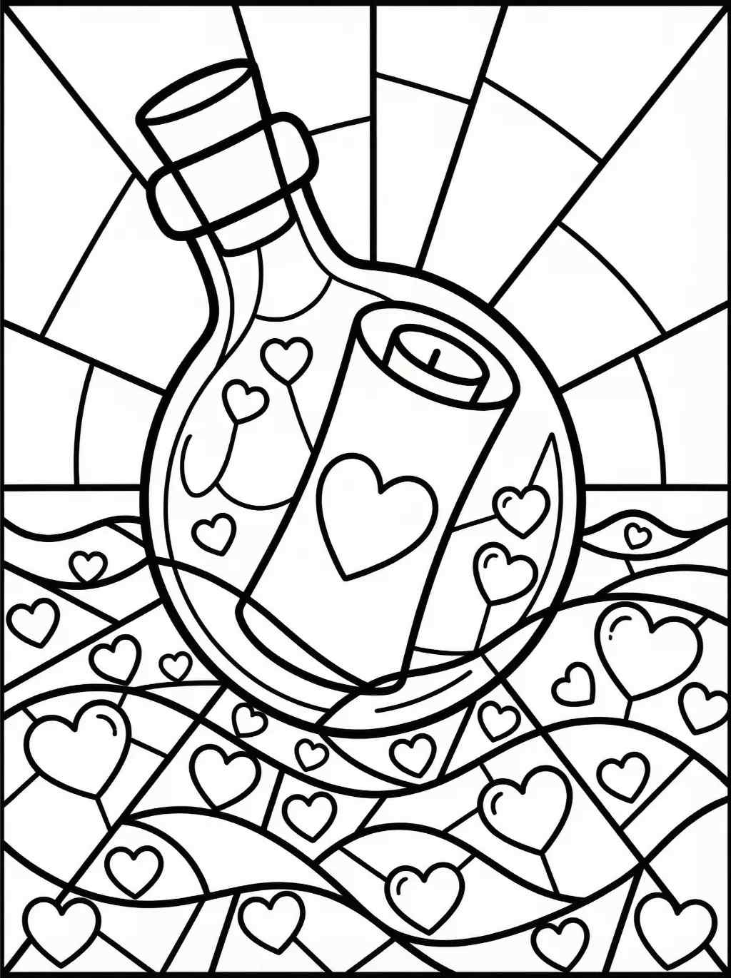 Free printable Valentines Day pop art coloring pages - TotalColoring.com
